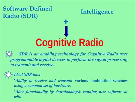 Cognitive Radio And Its Applications In The New Trend Of Communication System A Review Pptx