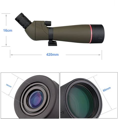 Svbony Sv13 20 60x80 Fieldscope Telescope Monocular High Magnification