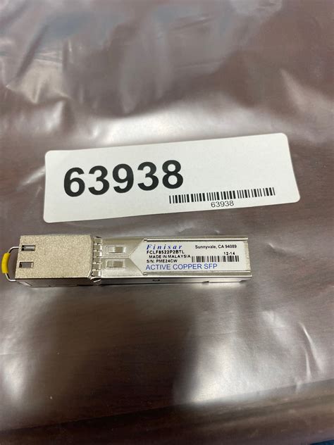 Finisar FCLF P BTL SFP Tranceiver Module Fiber Optic Supplies BMI Surplus