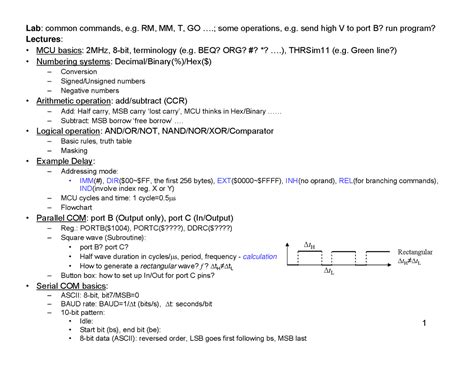 Mcu Basics Numbering Systems Arithmetic Operation Lecture Notes