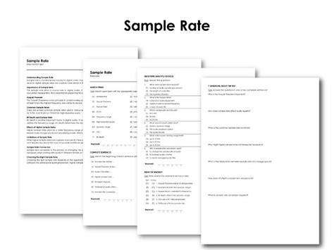 Sample Rate Teaching Resources