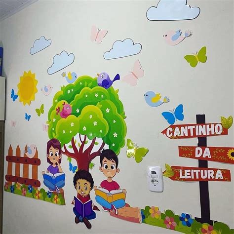 Painel Cantinho Da Leitura Ideias Criativas E Passo A Passo Para