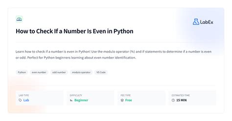 How To Check If A Number Is Even In Python Labex