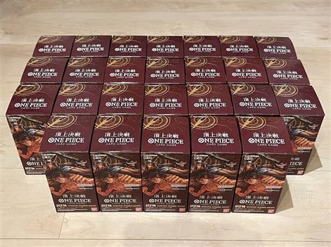 【未使用】26box まとめ売り 新品未開封 テープ付き One Piece ワンピース カードゲーム 頂上決戦 Op 02 ボックスの落札