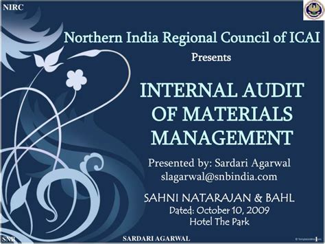 Ppt Internal Audit Of Materials Management Powerpoint Presentation