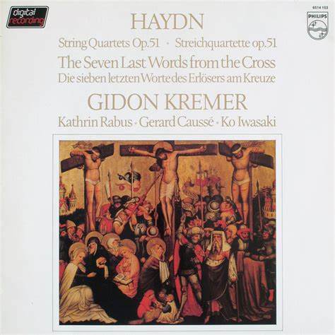 Album String Quartets Op 51 Seven Last Words From The Cross De Haydn