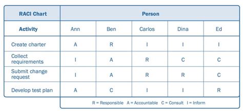 Resource Assignment Matrix Pmbok Project Success