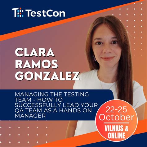 Testcon Europe Conference On Linkedin 🚀 Meet Clara Ramos Gonzalez
