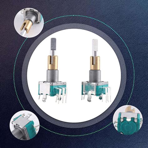 2pcs ec11ebb24c03 dual axis encoder with switch 30 positioning number
