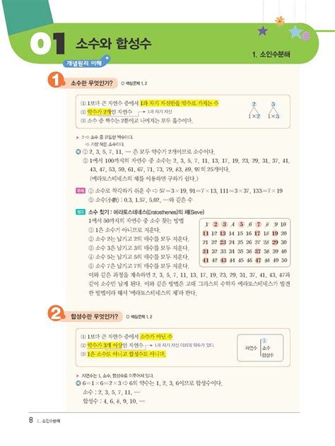 알라딘 미리보기 개념원리 중학 수학 1 1 2022년용