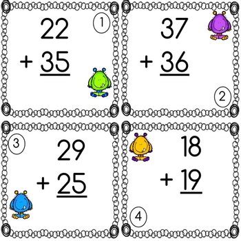 Two Digit Addition Task Cards With QR Check By Lori Morgan TpT