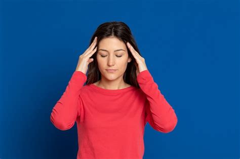 Premium Photo Attractive Brunette Girl In Studio