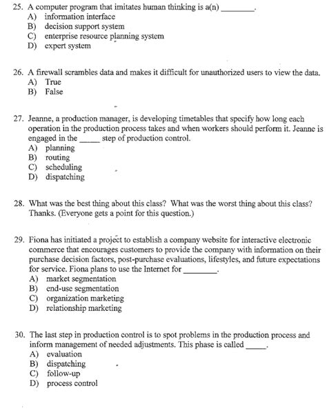 Solved 25 A Computer Program That Imitates Human Thinking