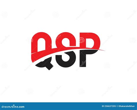 Qsp Letter Initial Logo Design Vector Illustration Stock Vector