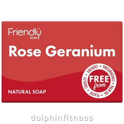 Friendly Soap Rose Geranium Soap Bar 1 X 95g