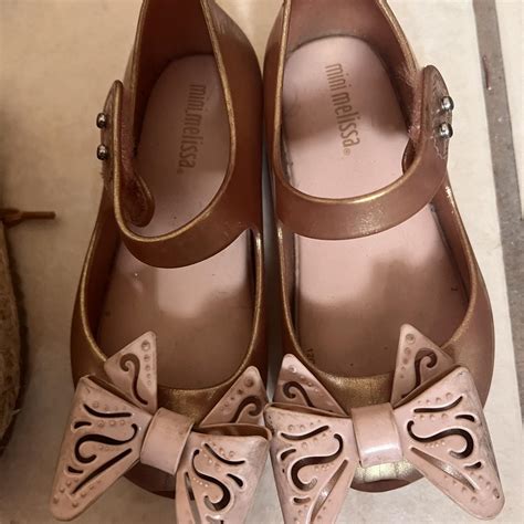 Size 8 Mini Melissa Peep Toe Shoes Lightly Used Depop