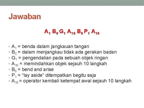 Pengukuran Waktu Tidak Langsung Metode Work Factor Wf