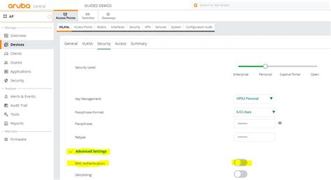 MAC Address Authentication Cloud Managed Networks