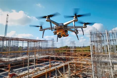 Premium Ai Image Drone Inspection Operator Inspecting Construction Site