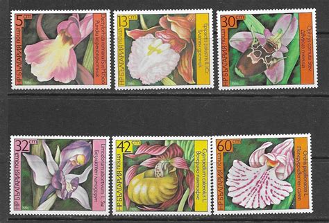 Bulgaria 3140 5 Mnh Flowers Set Cpl X 10 Sets Vf 2022 Cv 2800