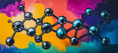 Bold Design Featuring Molecular Structures Of Alkanes Alkenes And