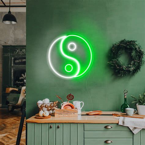 Yin And Yang Neon Signcustom Ying Yang Neon Wall Art