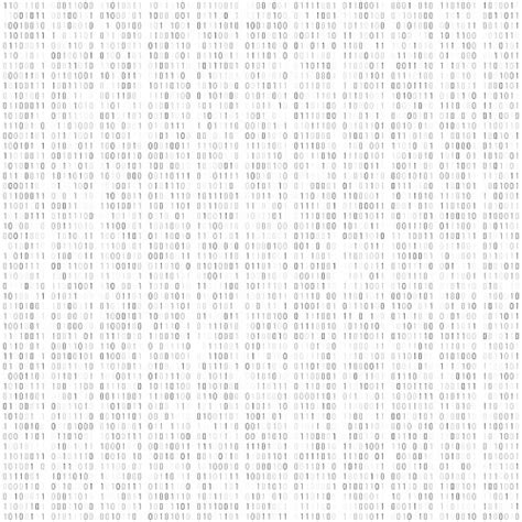 Binary Code Background Digital Data Stream Matrix Vector Image