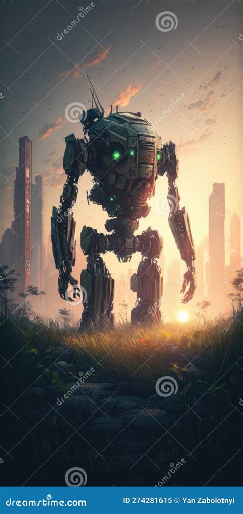 Robot Utopia Robots Replace Humans Sustainable Living Mobile Wallpaper