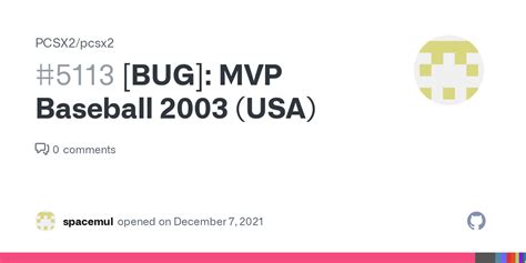 BUG MVP Baseball 2003 USA Issue 5113 PCSX2 Pcsx2 GitHub