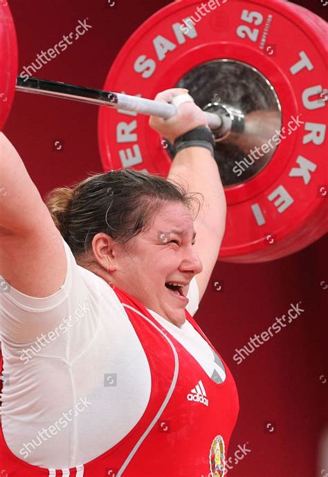 Katsiaryna Shkuratava Belarus Action During Snatch Editorial Stock