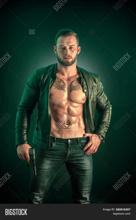 Man Pointing Gun Image Photo Free Trial Bigstock