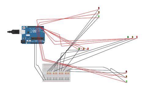 Circuit Design Feux Tricolores Exercices Tinkercad