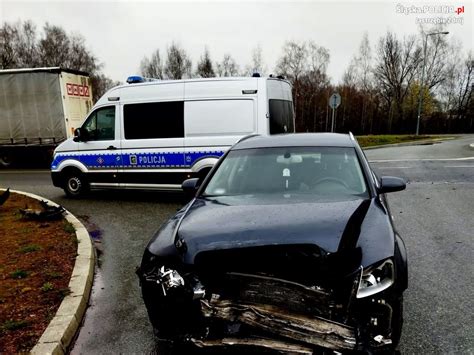 Groźna kolizja na obwodnicy miasta Jastrzębia Zdroju FOTO Radio 90