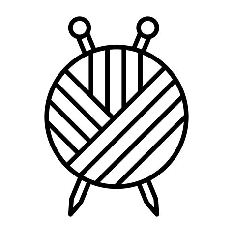 Knitting Vector Icon 21728912 Vector Art At Vecteezy