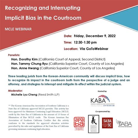 Recognizing And Interrupting Implicit Bias In The Courtroom Taba Lawyers