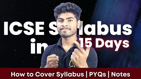 How To Cover ICSE 10 Syllabus In 15 Days For ICSE 2023 Boards