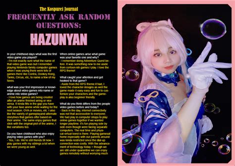 Hazu Nyan The Kospurei Journal