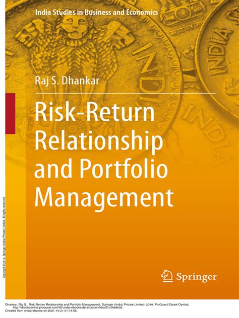Risk Return Relationship And Portfolio Management Fulltext Pdf