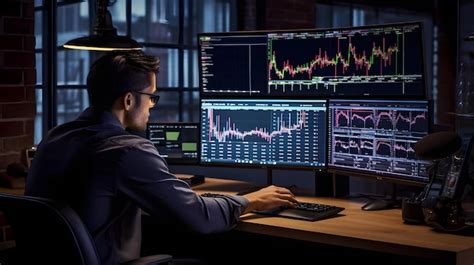 Premium Ai Image A Professional At A Workstation Conducting Deep Analysis Of Data Using