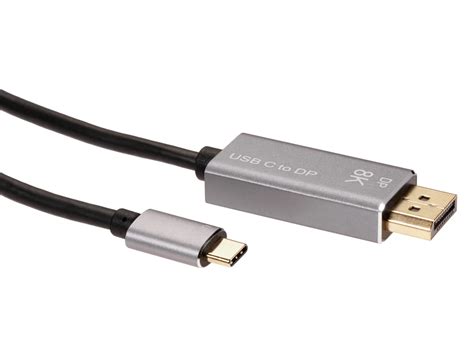 Кабель Usb Type C Displayport Vcom Cu480mc 1 8m купить по низкой цене в интернет магазине