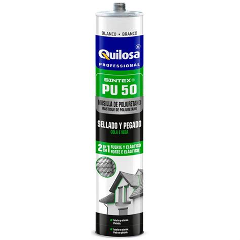 Sellador Adhesivo De Poliuretano Blanco Ml Quilosa Sintex PU Bedon