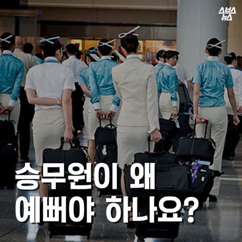 더쿠 승무원이 왜 예뻐야 하나요