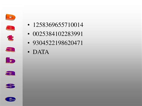 Ppt Database Powerpoint Presentation Free Download Id853908