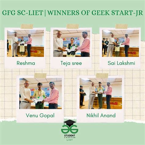 gfgsc liet on linkedin code contest codingcontest gfg achievement