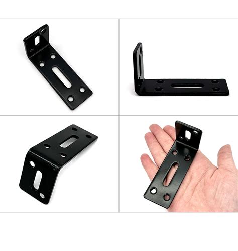 아이베란다 블랙 앵글 코너 브라켓 L자형 직각 선반대 꺽쇠 철물 Ga S 80x40x30mm 아이베란다 공식몰 Diy목공자재