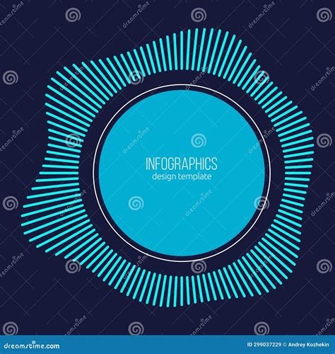 Infographic Concentric Diagram Template With 4 Options Vector