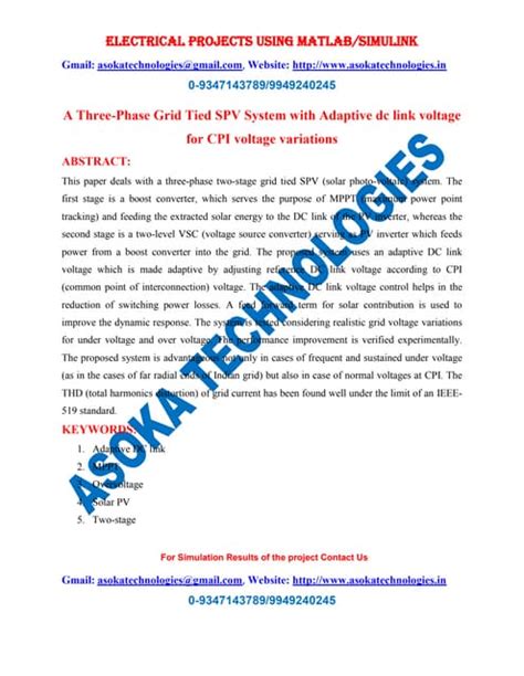 Voltage Sag Enhancement Of Grid Connected Hybrid Pv Wind Power System