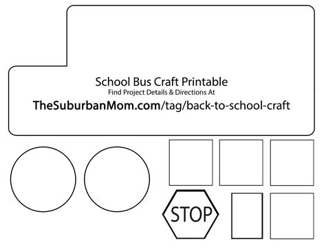 School Bus Template Printable