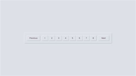 CSS3 NEUMORPHISM PAGINATION DESIGN