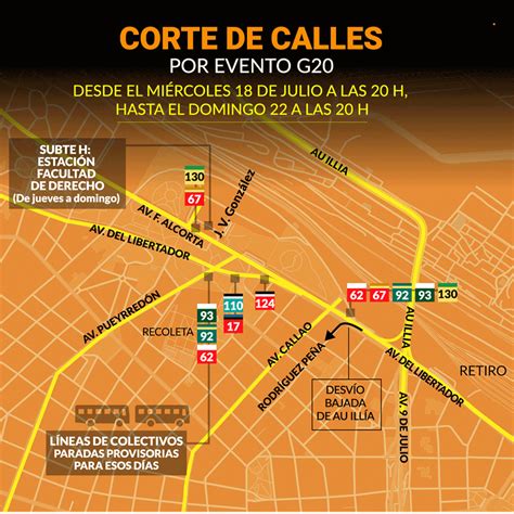 Cumbre De Ministros Del G20 El Mapa De Cortes De Calle Y Cambios En El